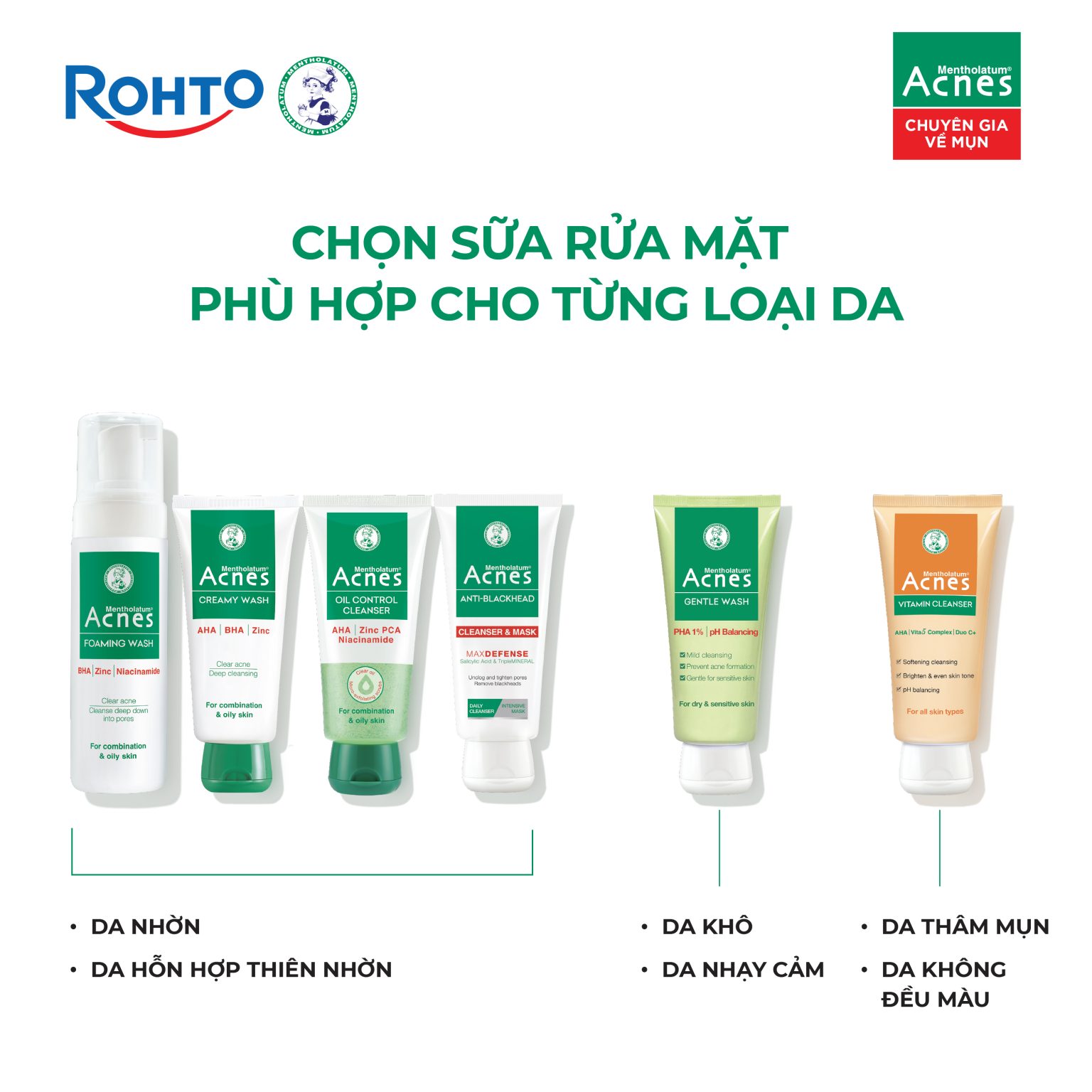 Acnes Oil Control Cleanser - Acnes - Kem Trị Mụn Và Ngăn Ngừa Mụn