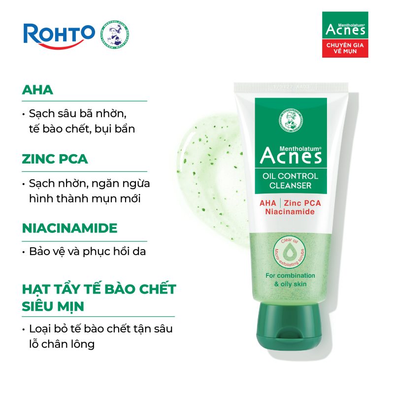 Acnes Oil Control Cleanser - Acnes - Kem Trị Mụn Và Ngăn Ngừa Mụn
