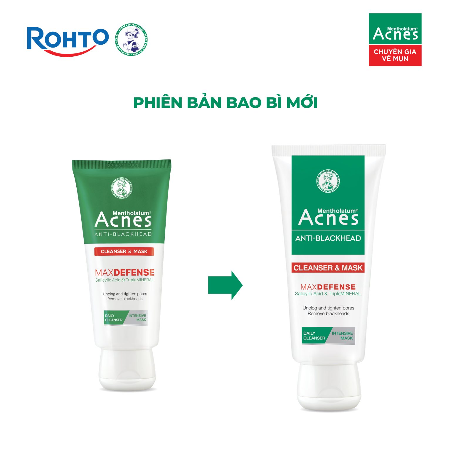 Acnes Anti-Blackhead Cleanser & Mask - Acnes - Kem Trị Mụn Và Ngăn Ngừa Mụn